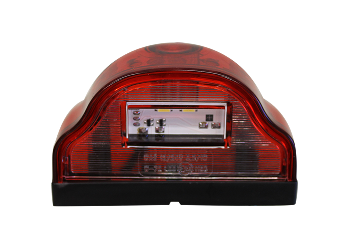 LED Kentekenplaatlicht met Markeerlicht 12-24V | Rood | Strands